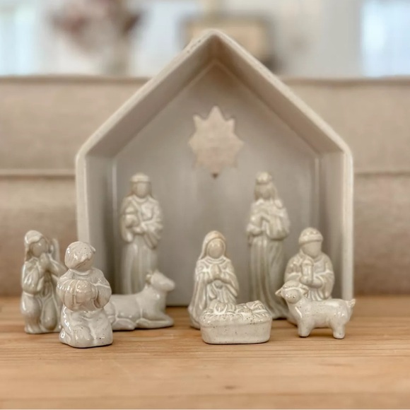 Threshold | Holiday | Threshold Christmas Stoneware Nativity Set By ...